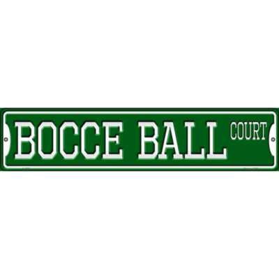 Bocce Ball Court Novelty Small Metal Street Sign | eBay