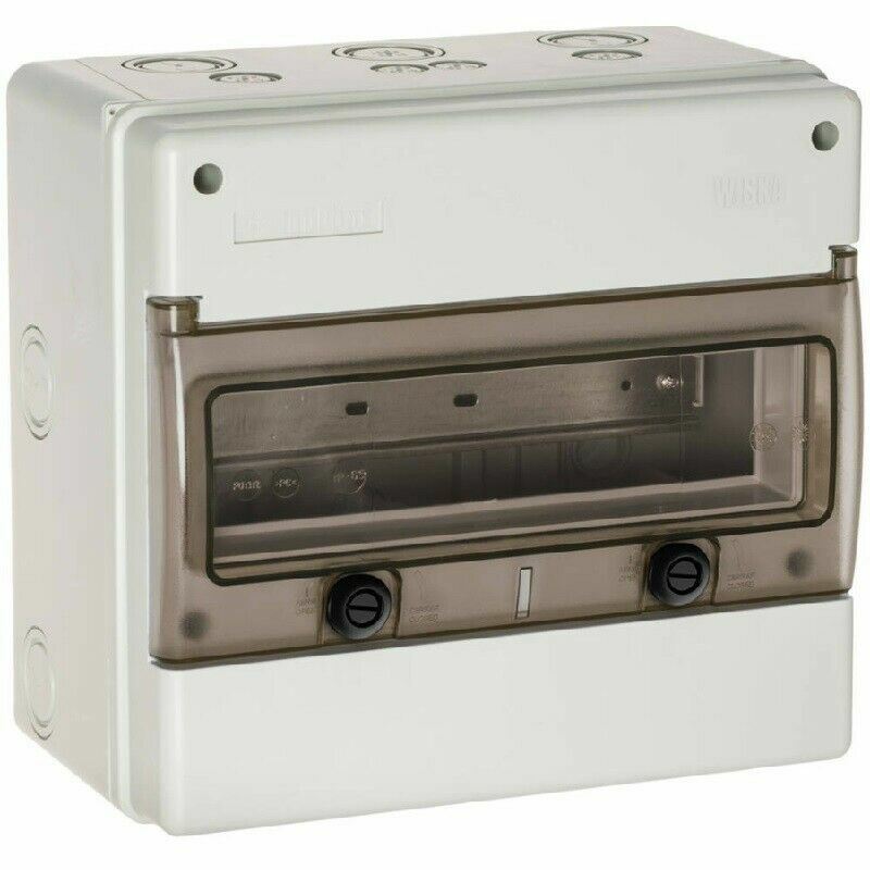 Wiska Indubox Insulated IP65 Weatherproof Consumer Unit Enclosure 3-48 ...