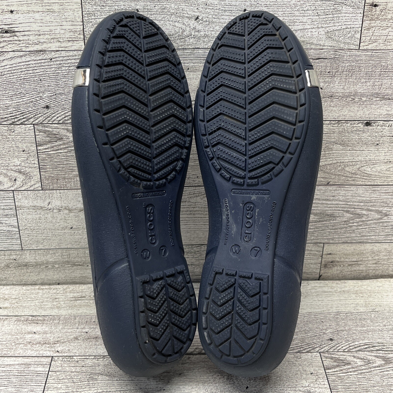 Crocs Cap Toe Mirror Navy Blue Ballet Flats 202308 Women Size 7 | eBay