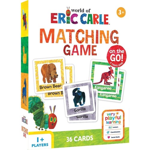 World Of Eric Carle Matching Game Travel Memory Game 18 Animal Pairs ...