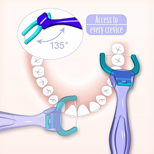 T.Smile 3rd Generation Dental Flosser 1 Handle + 100 Extra Strength ...