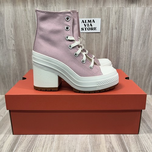 Converse CHUCK 70 DE LUXE HEEL Women's Size 5.5 High Heels Static Pink ...