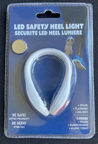 LED SAFETY HEEL LIGHT BRAND NEW In Factory Sealed Pkg . 3 Modes BATTERY ...
