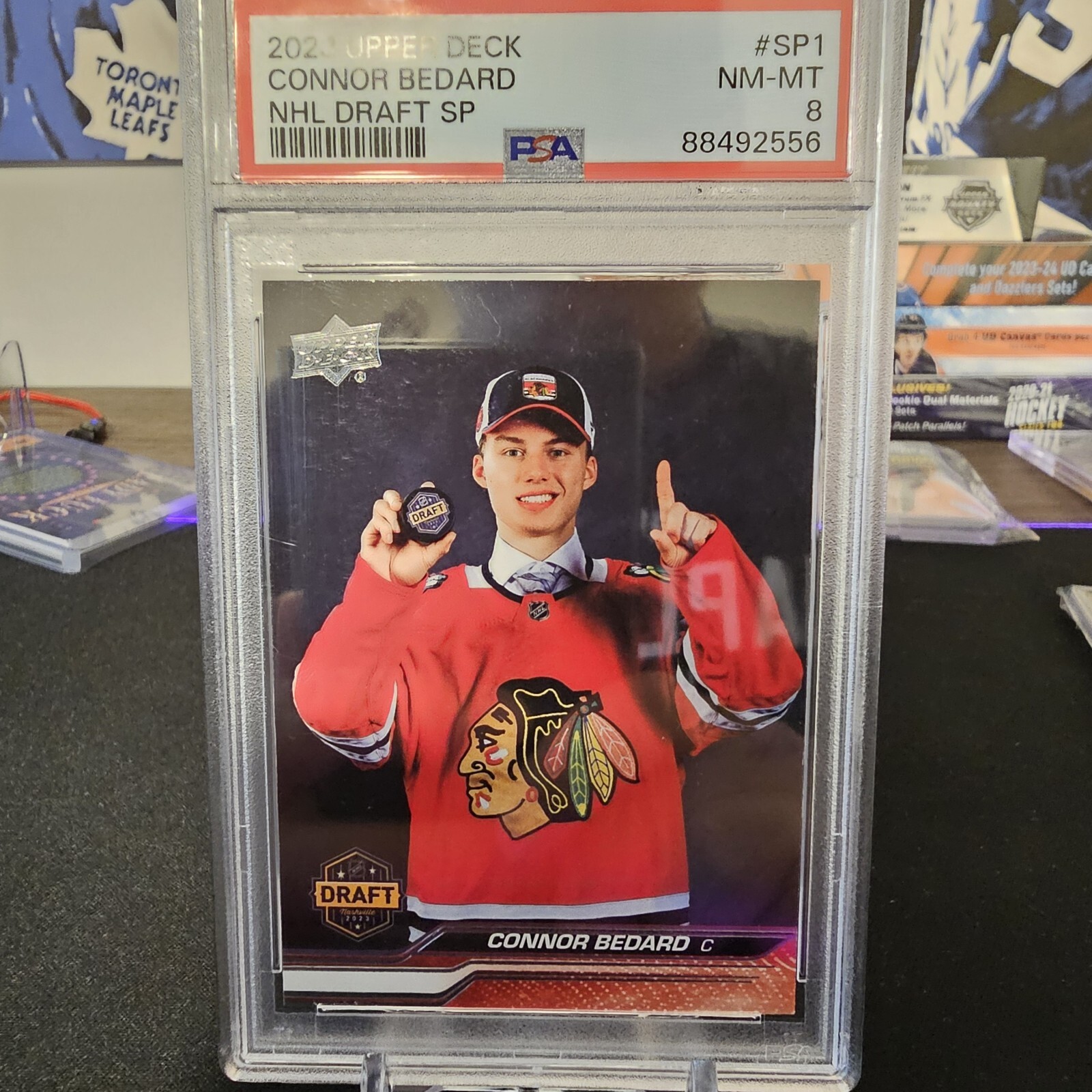 2023-24 Upper Deck Series 1 NHL Draft SP Connor Bedard #SP-1 PSA 8 ...