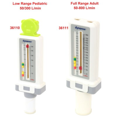 Peak Flow Meter Hospital Grade , Pediatric 50-300 L/min & Adult 50-800 ...