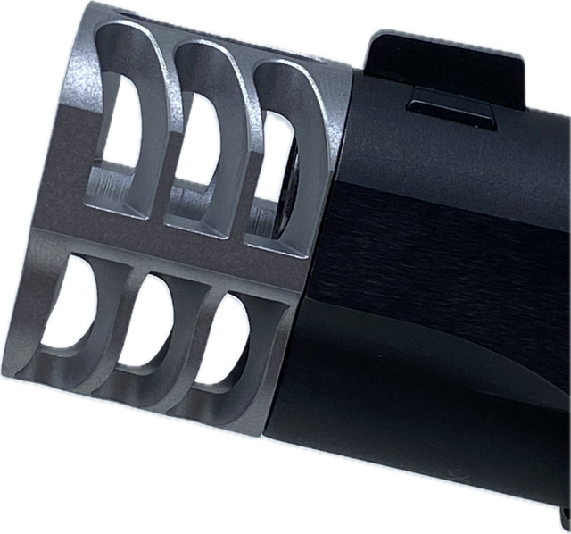 1911 Compensator Brake-Muzzle Brake S.S Top and Bottom slots -45acp ...