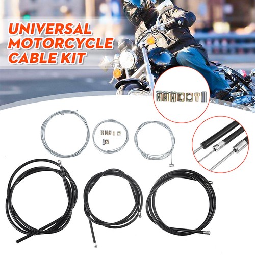 3Pcs Universal Motorcycle Cable Kit Motorbike Clutch/Brake/Throttle ...