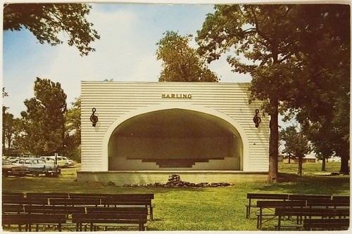 Greenville City Park Marling Band Shell Concerts Ohio Postcard | eBay