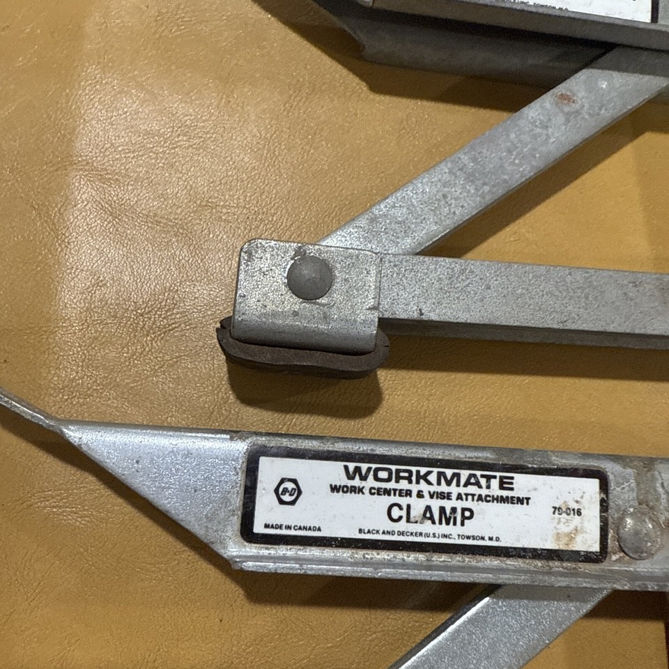 Black & Decker Workmate 79-016 Clamp Accessory Pair (No Plastic Inserts ...