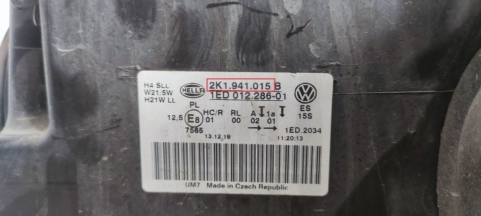 Volkswagen Caddy 2017 phares 2K1941015B CEN11456 | eBay