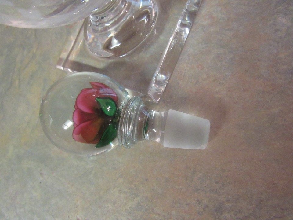 GUNDERSEN PAIRPOINT GLASS DECANTER PAPERWEIGHT CHARLES KAZIUN CRIMP ...