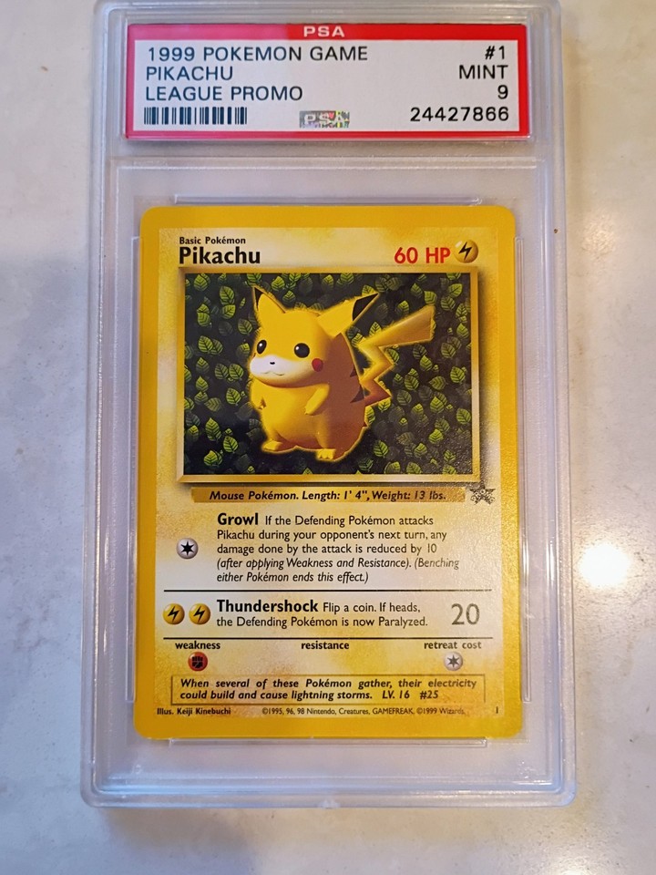 1999 Pokemon League Promo #1 - "Ivy" Pikachu - MINT - PSA 9! | eBay