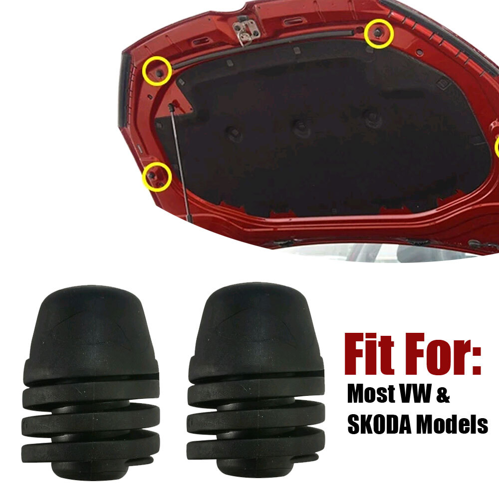 2Pcs Car Rubber Bumper Bonnet Hood Lid Stop Buffer Tailgate Cushion For ...