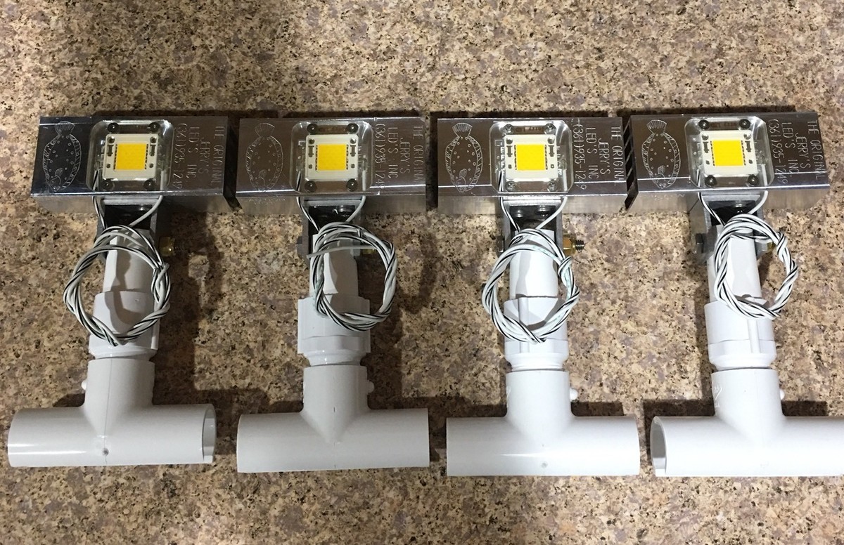 Led Flounder Lights And Pvc Piping Flounder Gigging Light 50w(x2) With