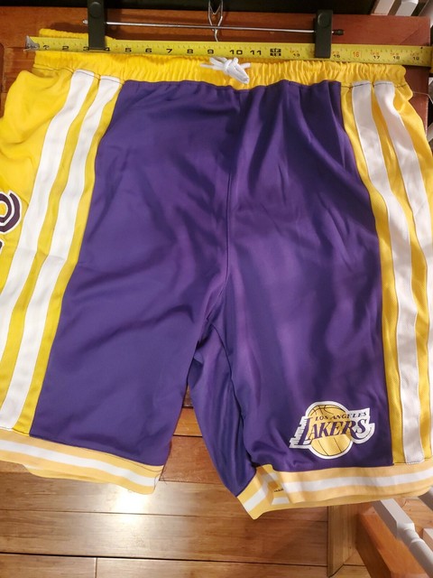 Basketball Shorts NBA Los Angeles Lakers Yellow Size Mens 2xl for sale ...