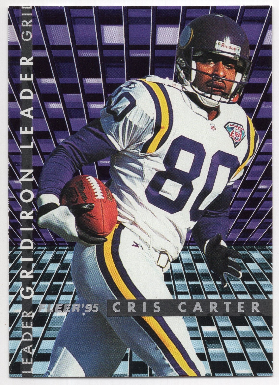 2ORG006 1995 Fleer Gridiron Leaders #1 Cris Carter Minnesota Vikings | eBay