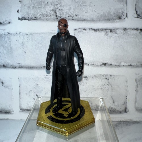 Nick Fury Marvel 4" Mini PVC Figure Cake Topper Disney Store Avengers ...