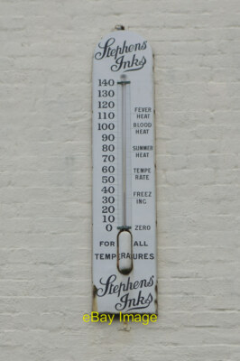 Photo 6x4 Outdoor thermometer - Feathers Hotel Ludlow This vintage ...