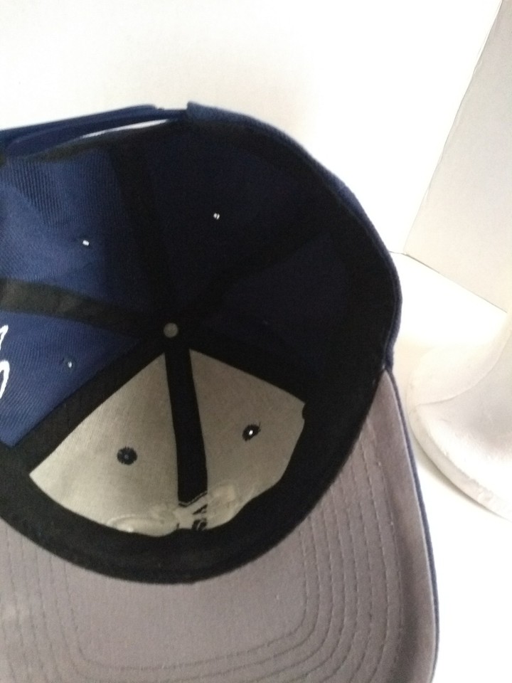 Hip Hop Rap Theme Fubu Navy Blue Snap Back Hat White Embroidery Logo ...