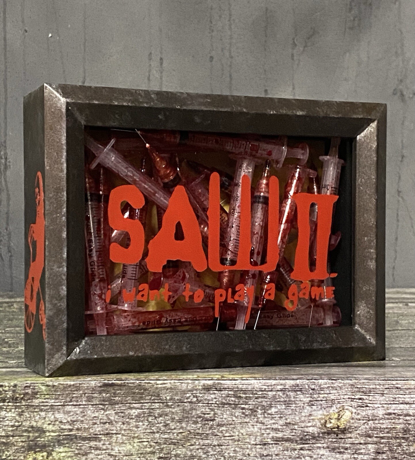 Saw 2 Needle Pit Trap Display Case Frame Billy Puppet Jigsaw Horror ...