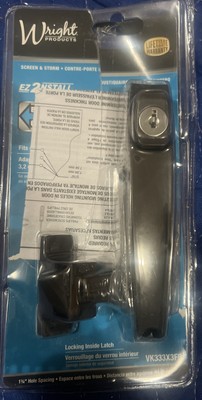 WRIGHT PRODUCTS VK333X3FB Keyed Push Button Latch, Florida Brown | eBay