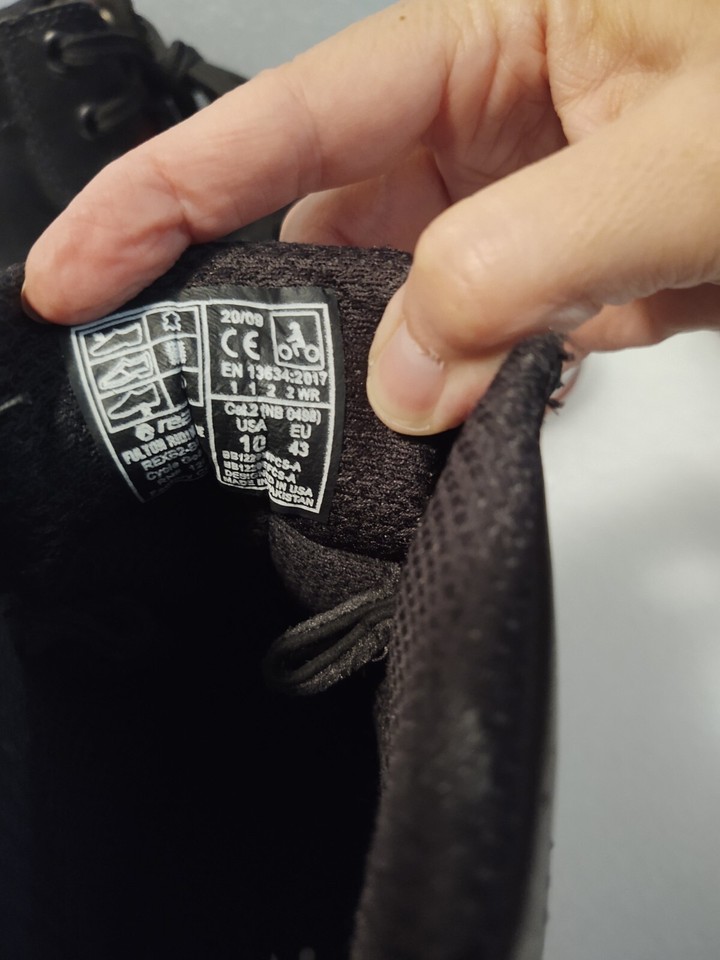 Men's REAX Fulton Waterproof Motorcycle Riding Shoes Black Red Size 10 ...