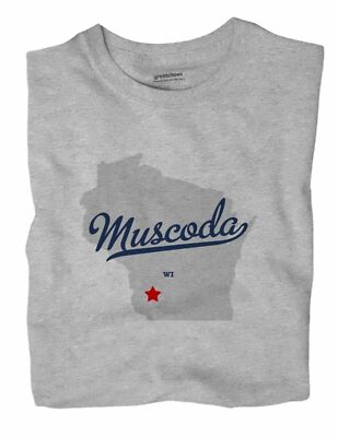 Muscoda Wisconsin WI T-Shirt MAP | eBay