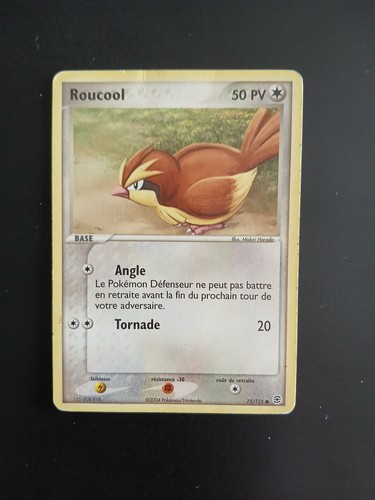 [PO] Carte Pokémon Roucool - 73/112 - ex RougeFeu & VertFeuille ...