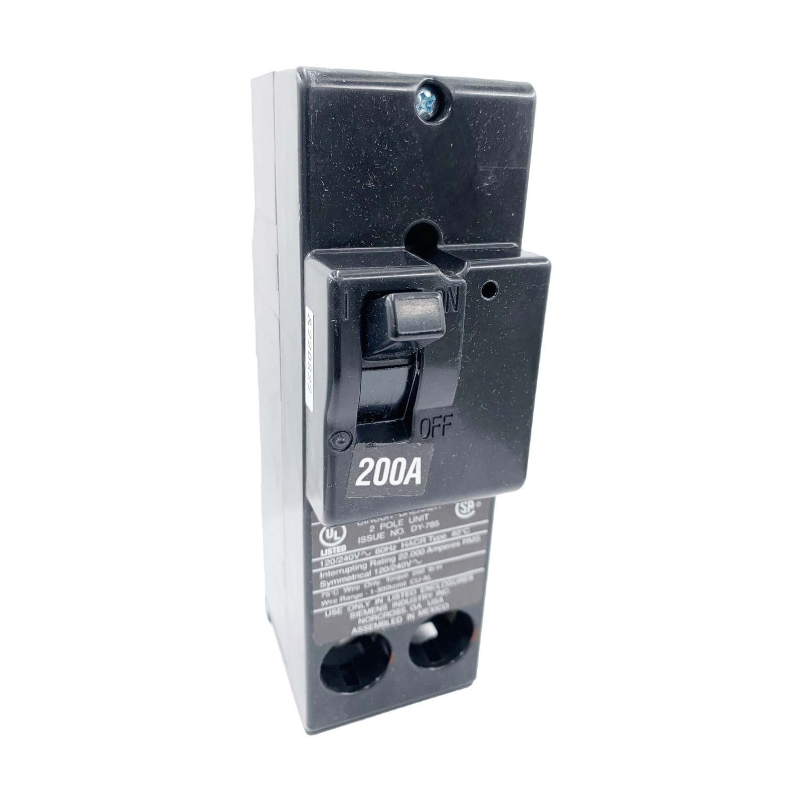 NIB - Siemens - QN2200H - Molded Case Circuit Breaker - 200A, 1-Phase ...