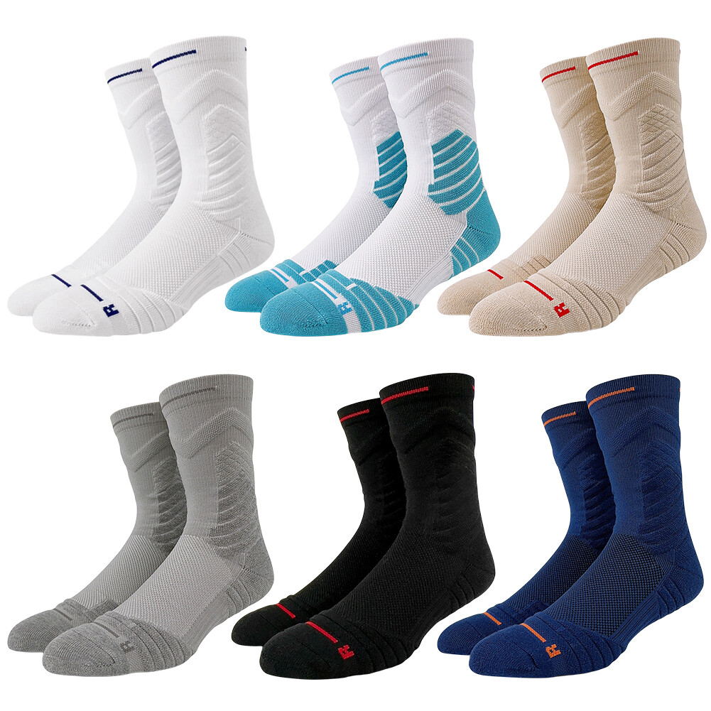 Men Sports Socks Comfy Trekking Socks Non Slip for Outdoor Sports (Dark ...
