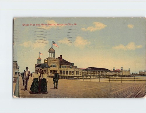 Postcard Steel Pier & Boardwalk Atlantic City NJ USA | eBay