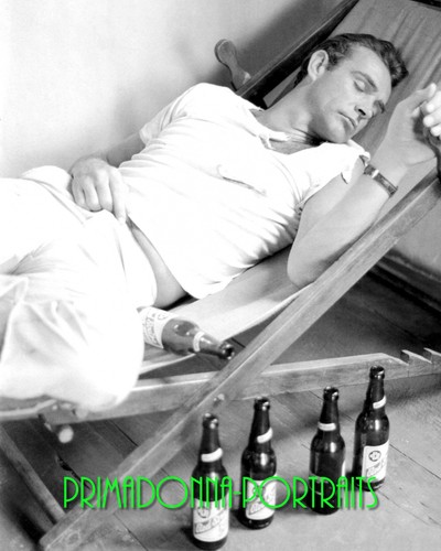 SEAN CONNERY 8x10 Lab Photo Sexy James Bond Actor, Drinking Movie Still ...