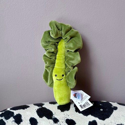 Jellycat Vivacious Kale Leaf Plush 8" Soft Stuffed Vegetable Lovey Toy ...