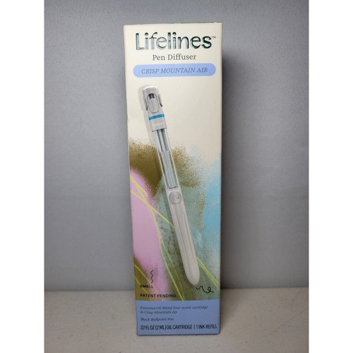 Lifelines Pen Diffuser Crisp Mountain Air Black Ballpoint Pen Essential ...