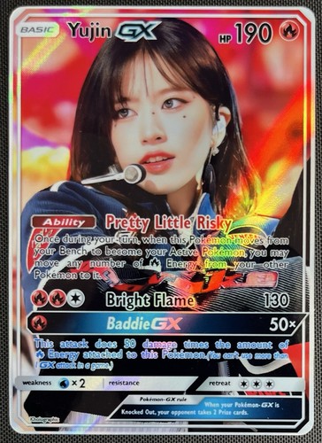 IVE Yujin GX Custom Pokemon Card K-pop Poca Photocard | eBay