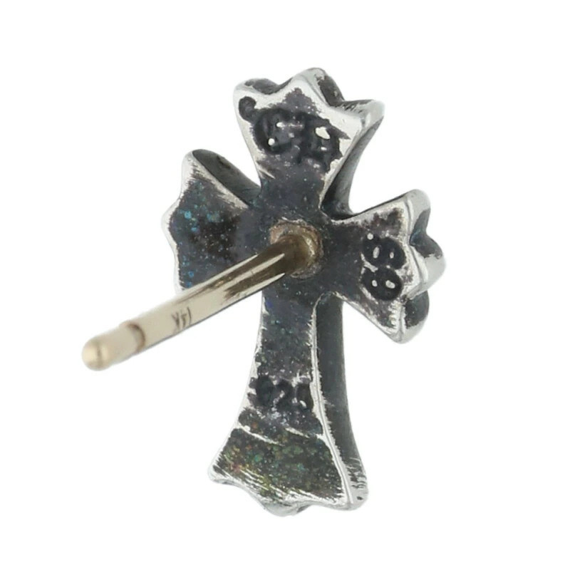 Chrome Hearts Ch Crss 2 Fat Ch Cross Fat Stud Silver Piercing (Silver 0 ...