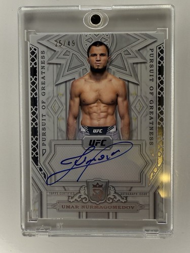 Topps Royalty UFC Umar Nurmagomedov Gold Pursuit Of Greatness Autograph ...