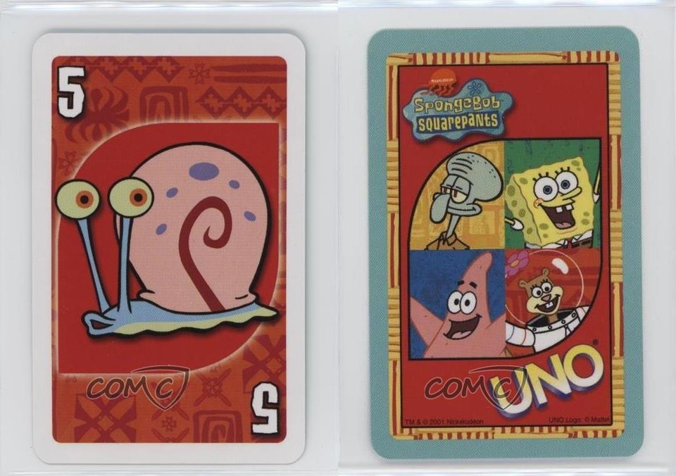 2002 Mattel SpongeBob SquarePants UNO Special Edition Gary #5R 0b0 | eBay