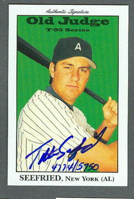 Tate Seefried 1995 Signature Rookies Old Judge Auto #29 | eBay