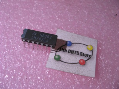 LM747CJ IC National Semiconductor Dual OpAmp Ceramic Package LM747 ...