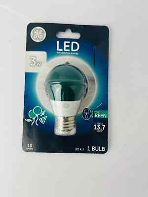 GE 3-Watt 3W LED Party Light Bulb , Green NEW! | eBay