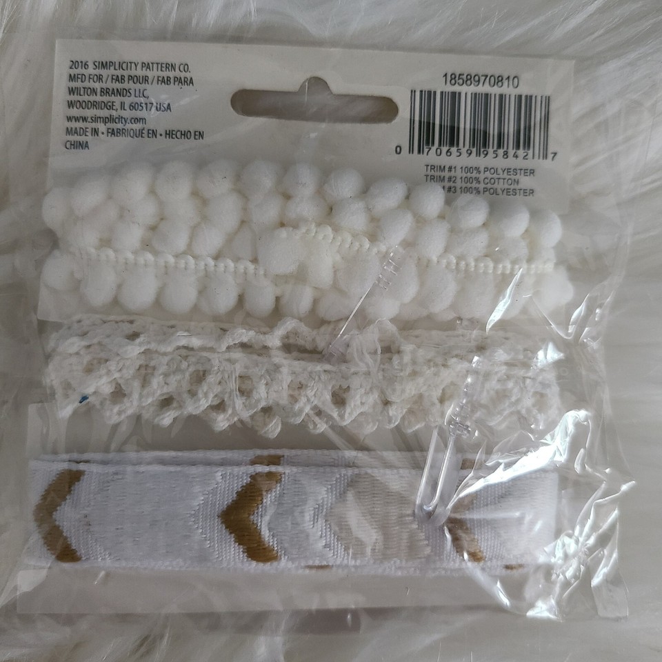 10 Simplicity trims pom lace 30 Yards Total Arts And Crafts Lot Retro ...