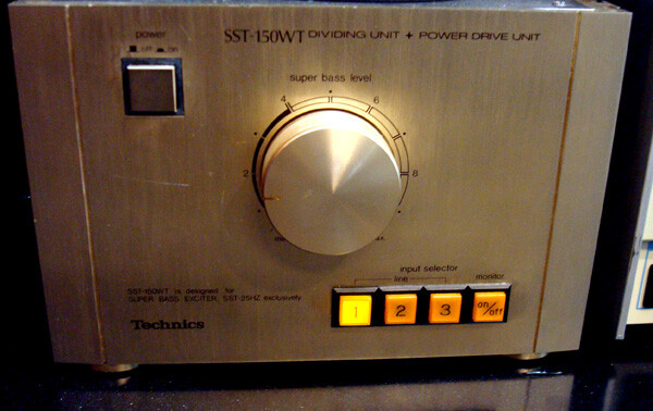 Technics SST-1 Twin Load Horn Speaker and SST-25hz Super Bass Exciter w ...