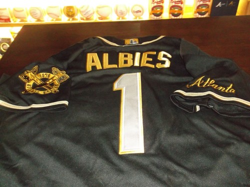 2024 ATLANTA BRAVES NIKE BLACK & GOLD JERSEYS OF OZZIE ALBIES SIZE 52 ...
