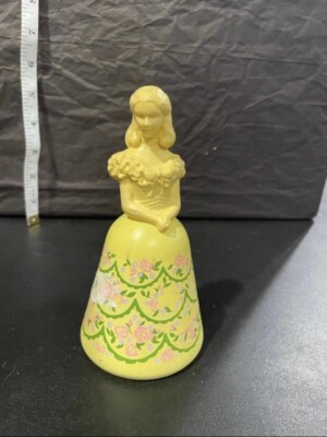 Rare Vintage Avon Lady In Yellow Dress Cologne Bottle | eBay
