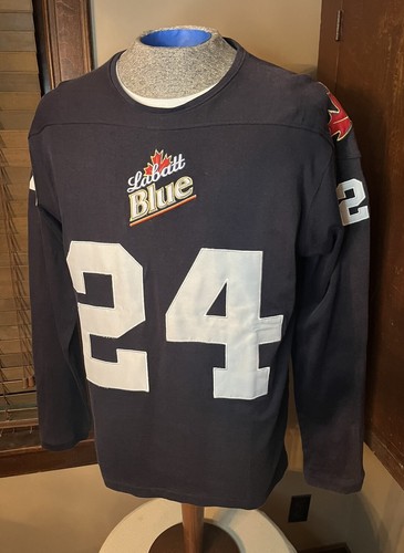 Labatt Blue Authentic Beer Hockey Jersey Sweater Men’s XL Stitching ...