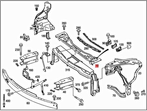 Genuine MERCEDES C218 X218 CLS C218 Reinforcement 2186200072 | eBay