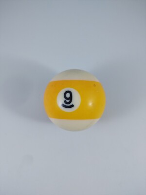 Standard 2 1/4" Pool Ball - Striped Yellow Number Nine - #9 Replacement ...