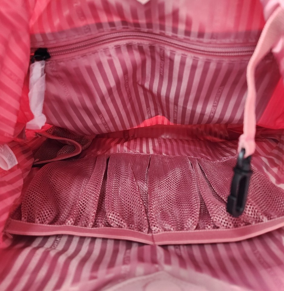 Victoria’s Secret The Live On Point Cinch-Top Backpack - Blush Nylon ...