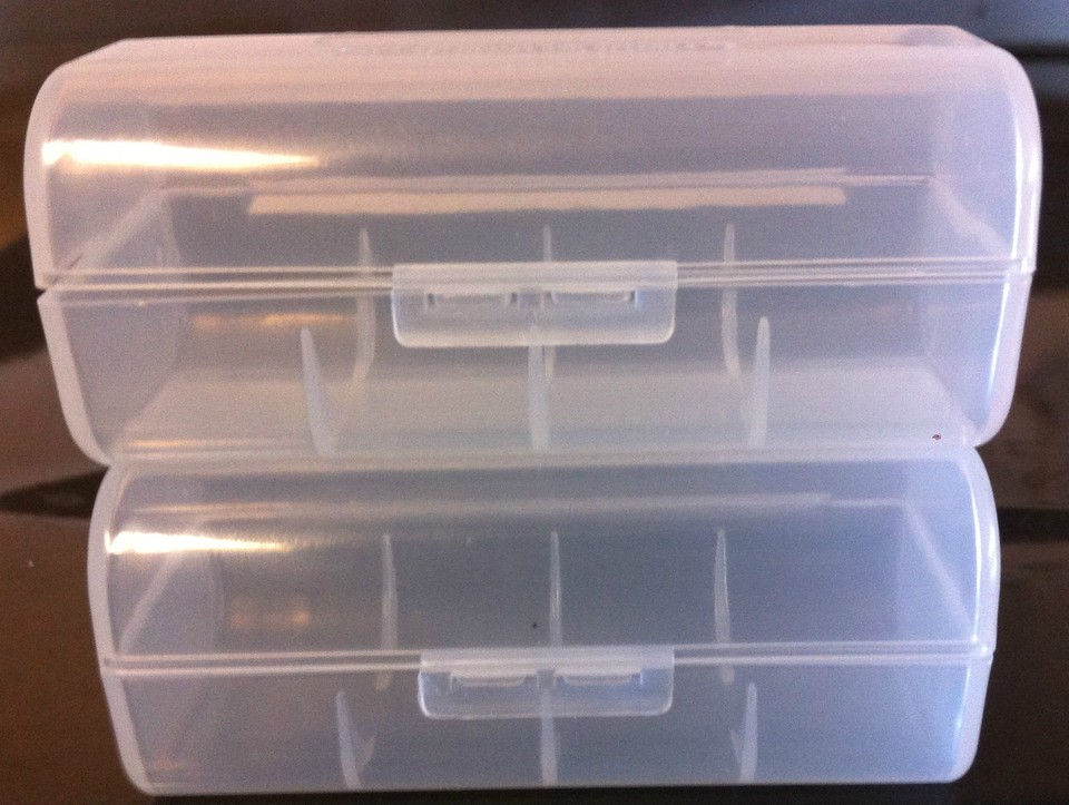 Brand New "2" Plastic Storage Case Holder Boxes for 26650 Battery | eBay